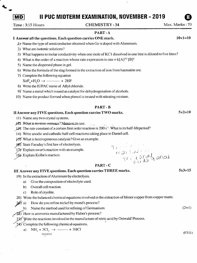 8809670547743151_2nd_puc_chemistry_midterm_exam_question_paper_eng ...
