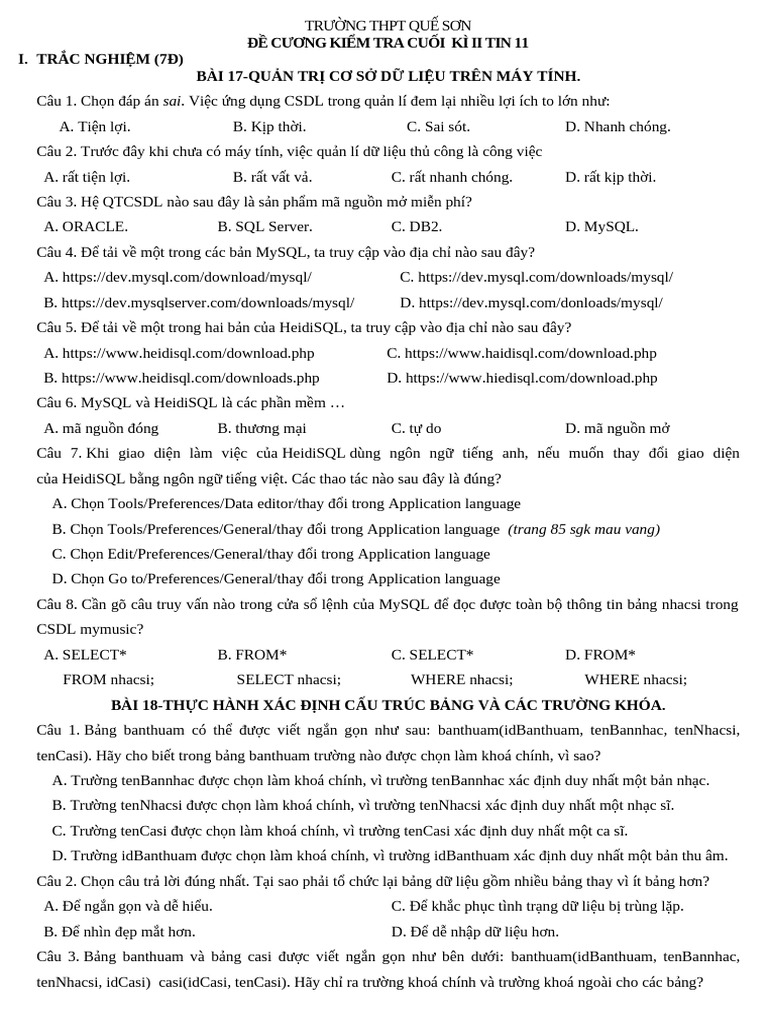 de Cuong Tin 11 HK2 - 23 24 | PDF