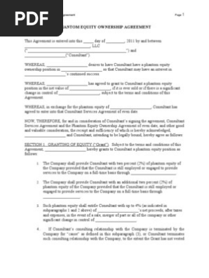 Ownership Agreement Template