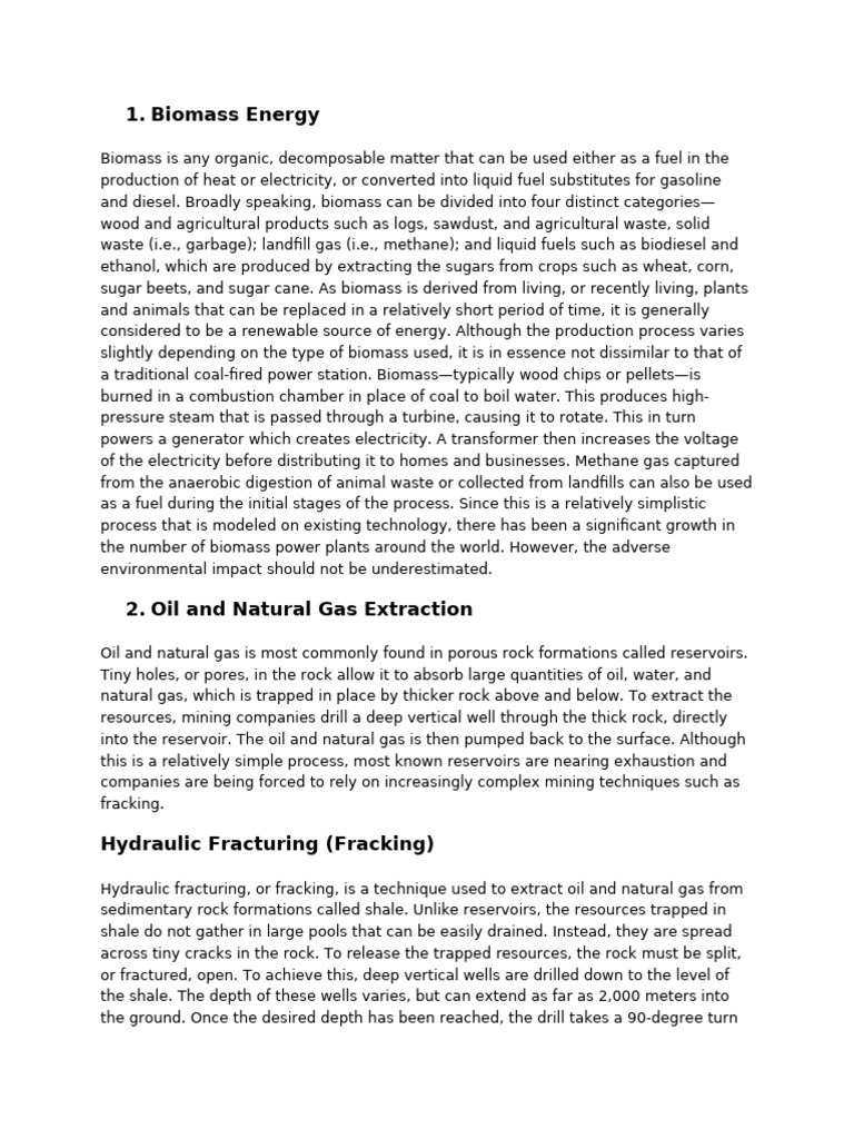 Unit 3 - Reading text (1) | PDF | Power Station | Biofuel
