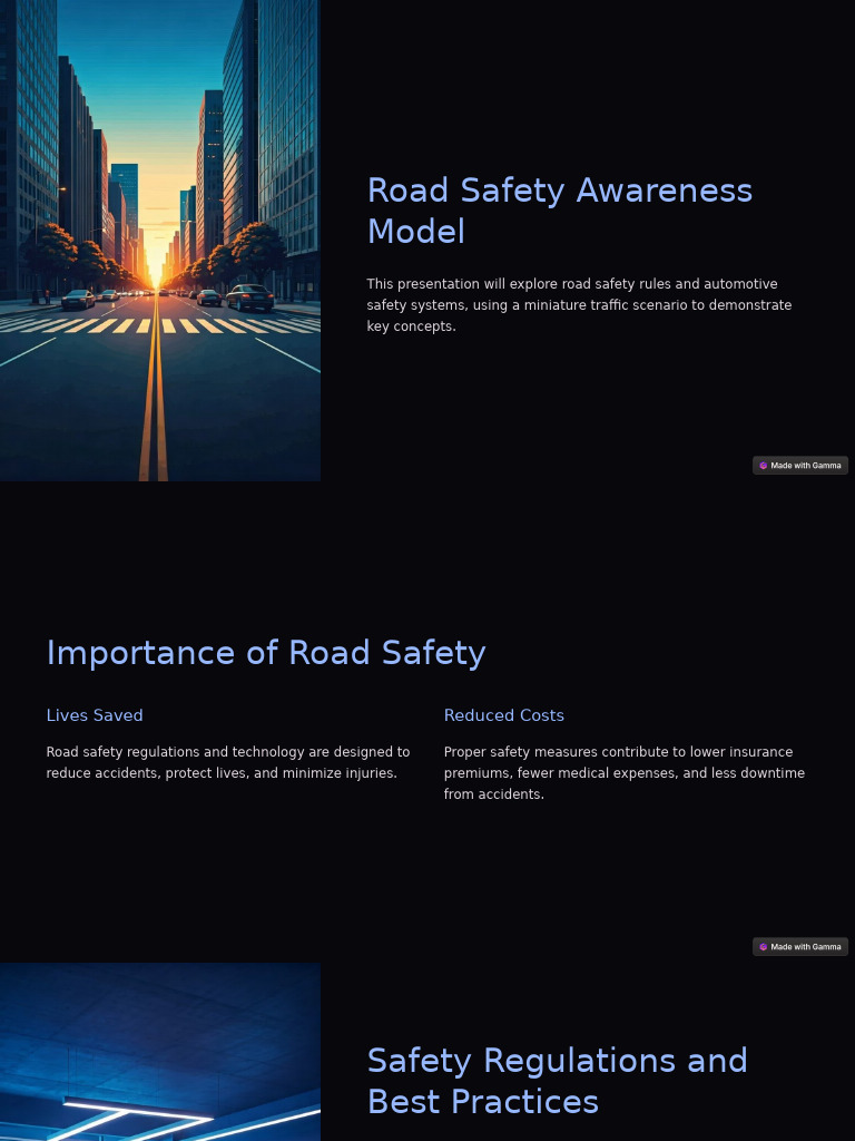 Road Safety Awareness Model | PDF | Traffic Collision | Road Traffic Safety