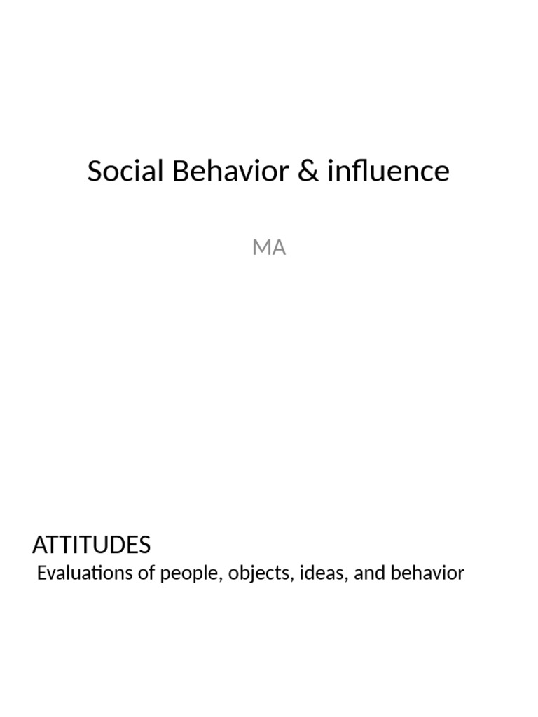 Social Influence & Persuasion Guide | PDF | Obedience (Human Behavior ...