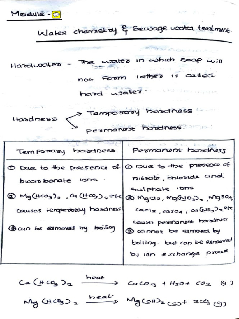 Chemistry Extra Module 4 | PDF | Environmental Technology | Chemical ...