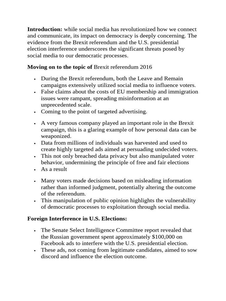 Debate Opening Speech | PDF