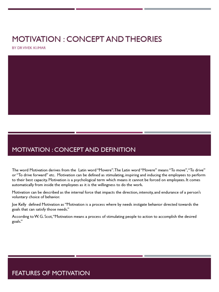 Motivation | PDF | Motivational | Motivation