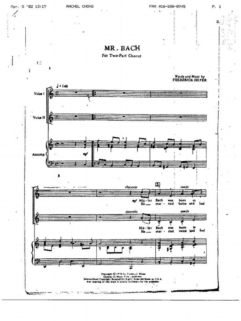 Mr Bach | PDF