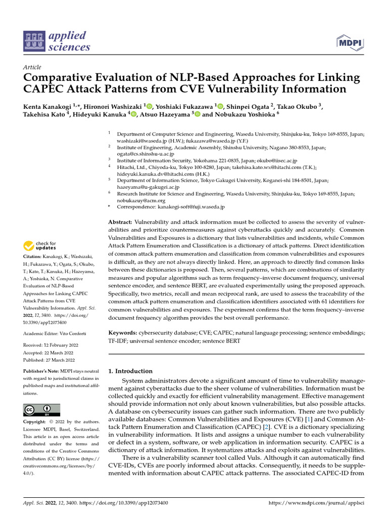 Comparative Evaluation of NLP-Based Approaches For | PDF