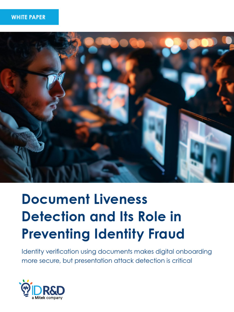 Document Liveness Detection in ID Verification | PDF | Photocopier | Authentication
