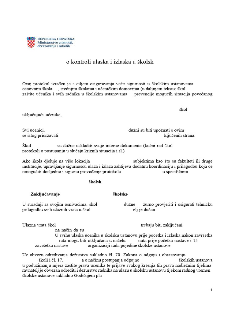 Protokol Za O I SS Ver 2-1-2025 | PDF