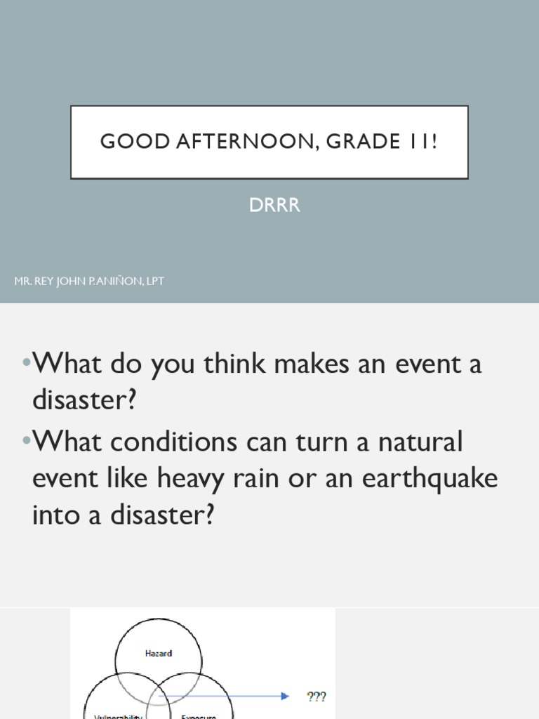 Understanding Disaster Risks and Impacts | PDF | Natural Disasters ...