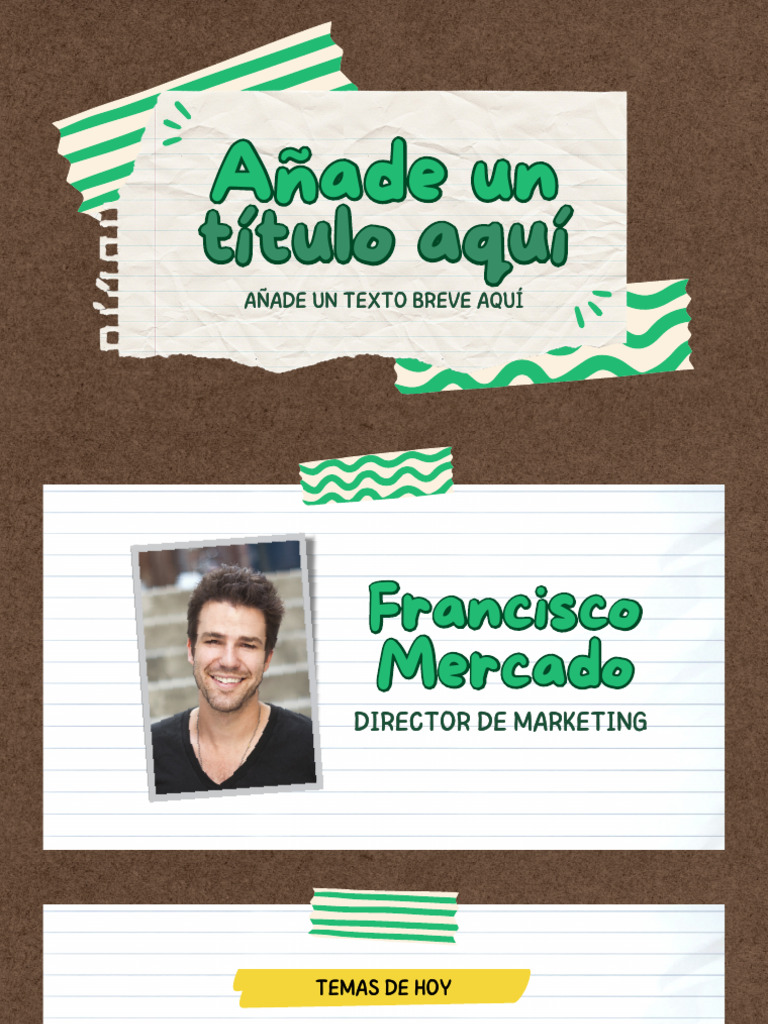 Presentación Proyecto Papel Café y Blanco PDF | PDF | Business ...