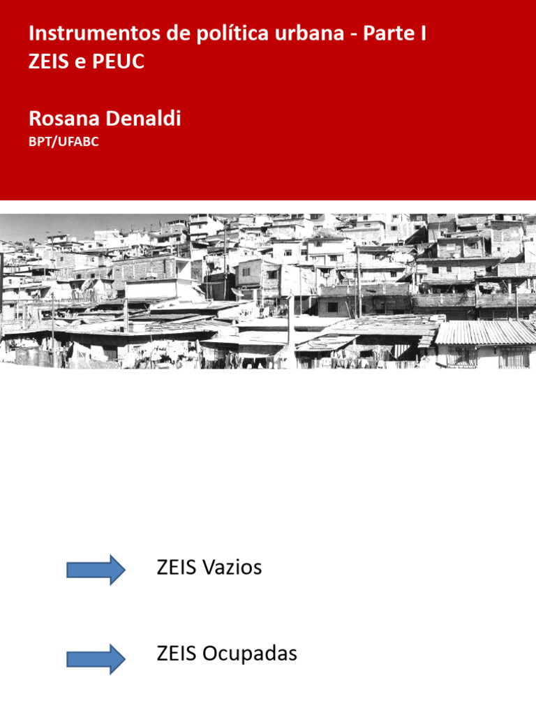 ZEIS e PEUC: Políticas Urbanas em Foco | PDF