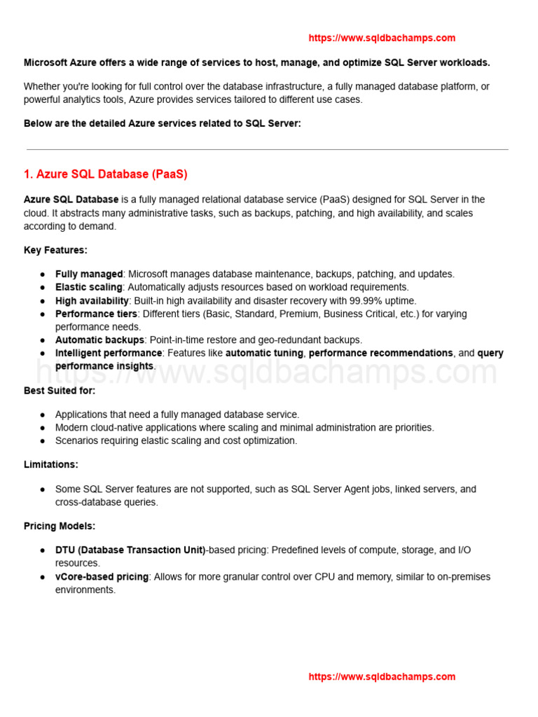 AWS Database Administration-Overview | PDF | Microsoft Sql Server | Cloud Computing