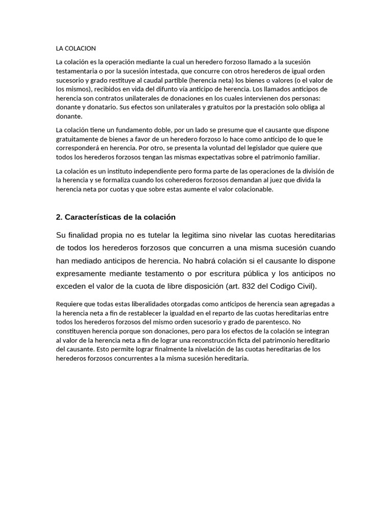 LA COLACION - Libro | PDF