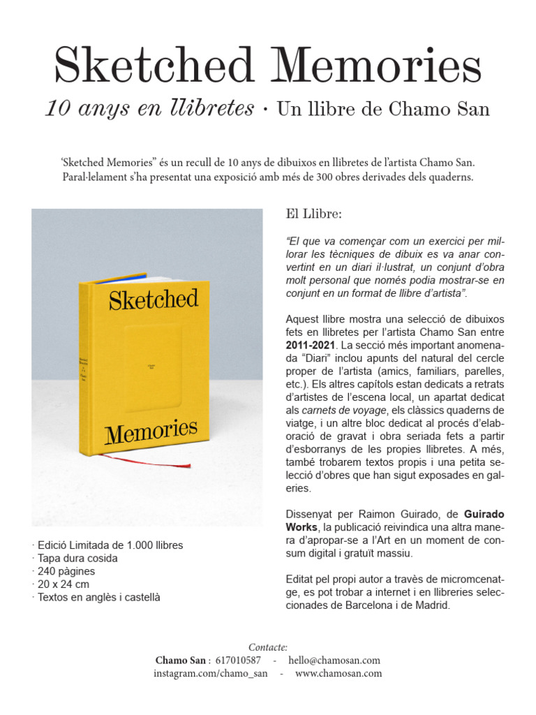 Chamo San - Dossier Sketched Memories + Impasse N2 | PDF