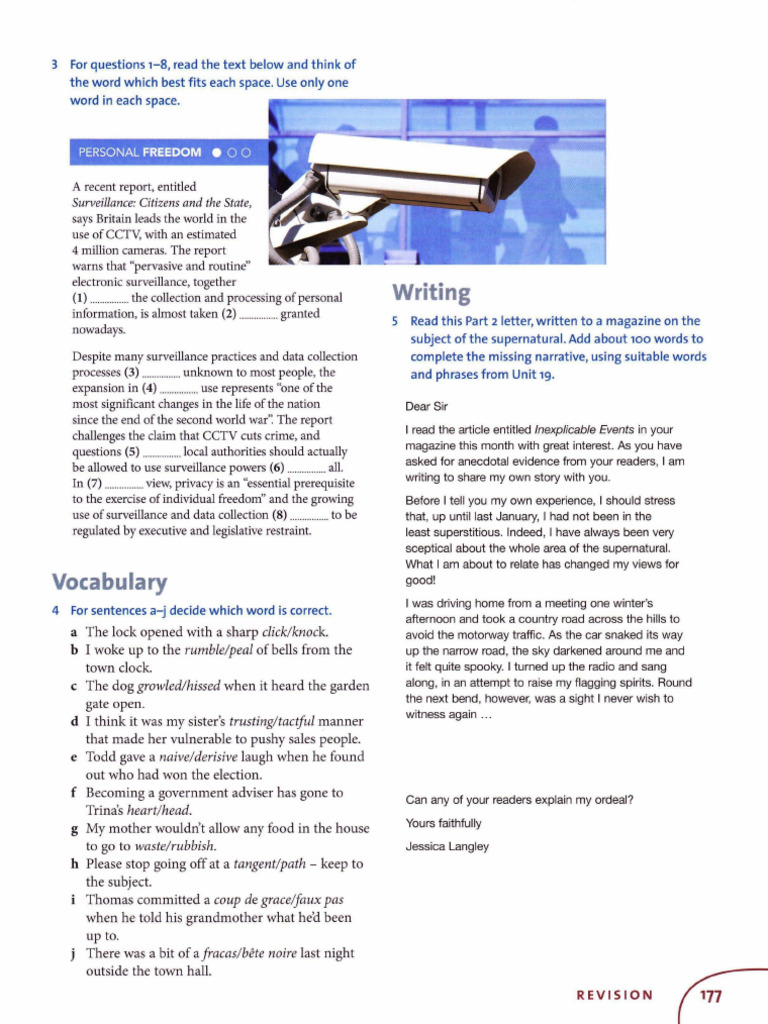 Objective Proficiency 2nd Ed Wa Pages 177 | PDF | Grammatical Tense ...