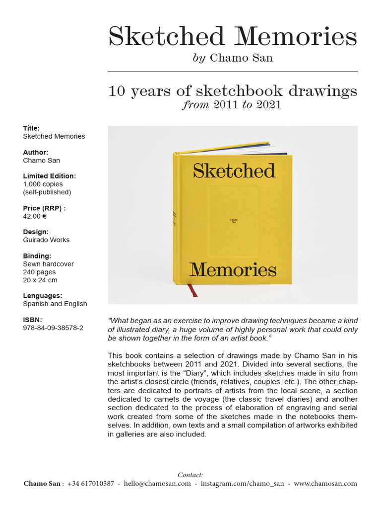 Chamo San - Dossier Sketched Memories Book (English) | PDF