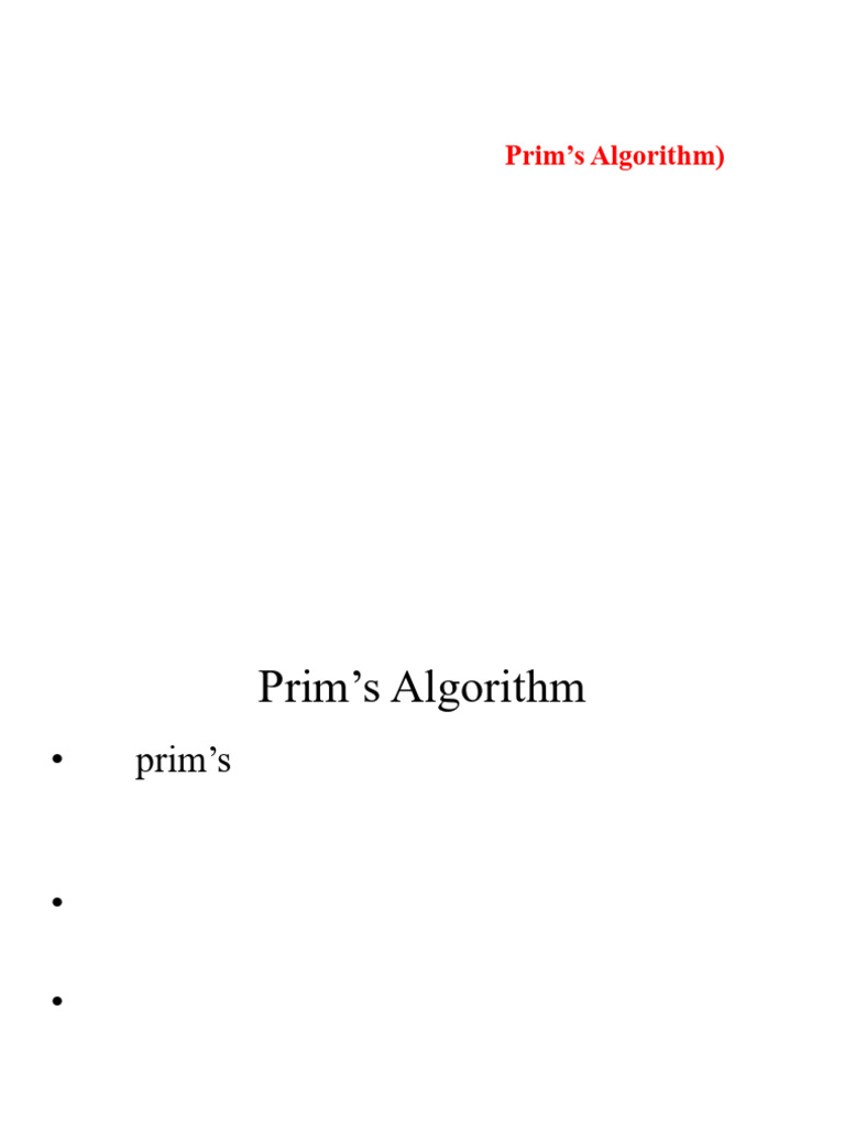 UNIT -II MST PRIM'S ALGORITHMS (1) | PDF | Applied Mathematics | Computational Complexity Theory