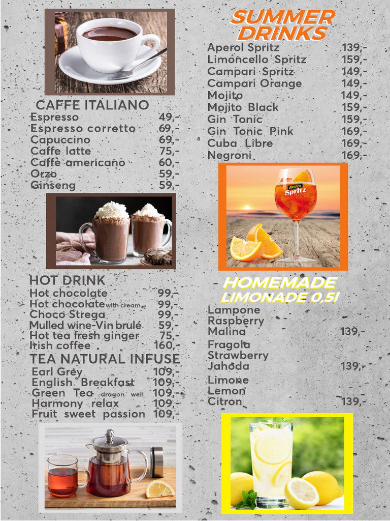 Marco New Drinks A4 | PDF