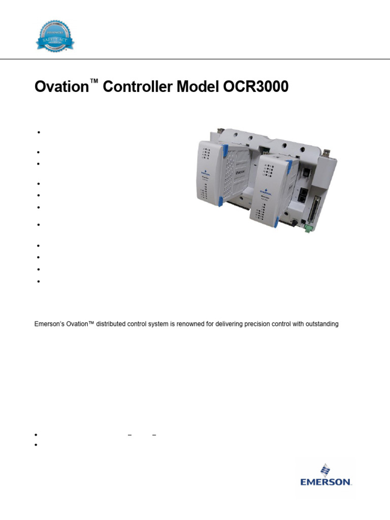Ovation Controller Model Ocr3000 en 7758884 | PDF | System On A Chip ...