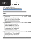 BOQ For Interior Work | PDF | Nature