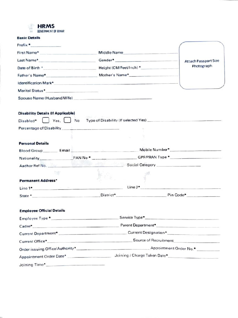 HRMS Form - 230930 - 225140 | PDF