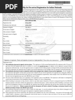Pre-arrival Registration Slip for Indians | PDF | Passport | Hong Kong