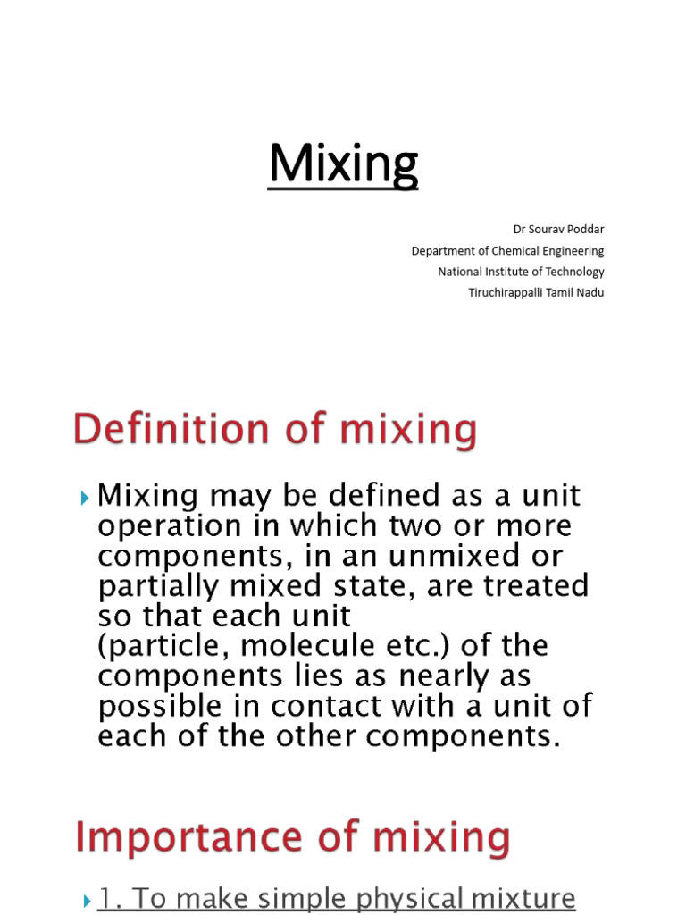 Mixing | PDF | Liquids | Breads