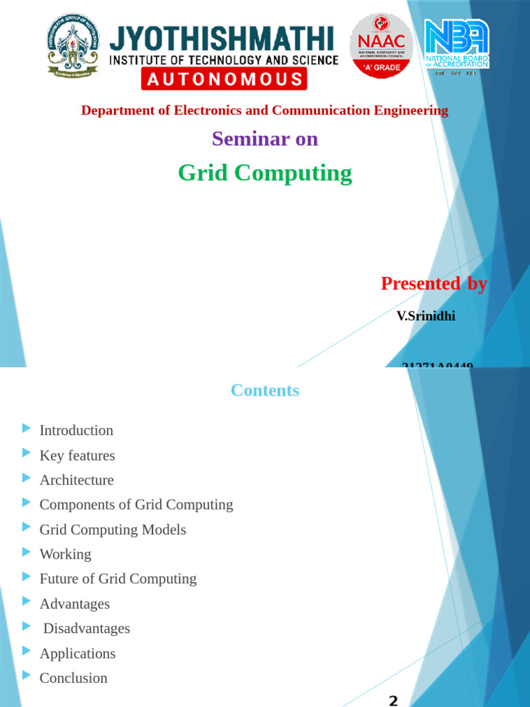 Ppt..Seminar | PDF | Grid Computing | Computing