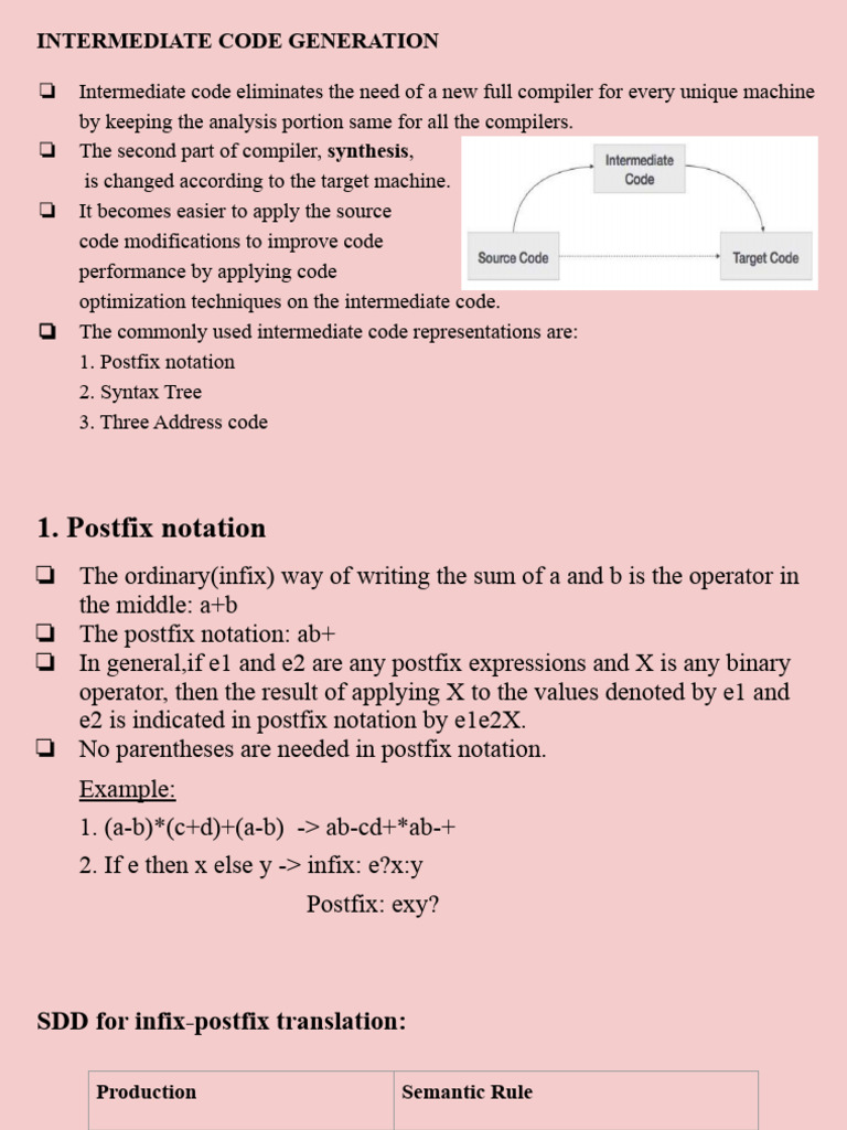 Intermediate Code Generation | PDF | Compiler | Computer Programming