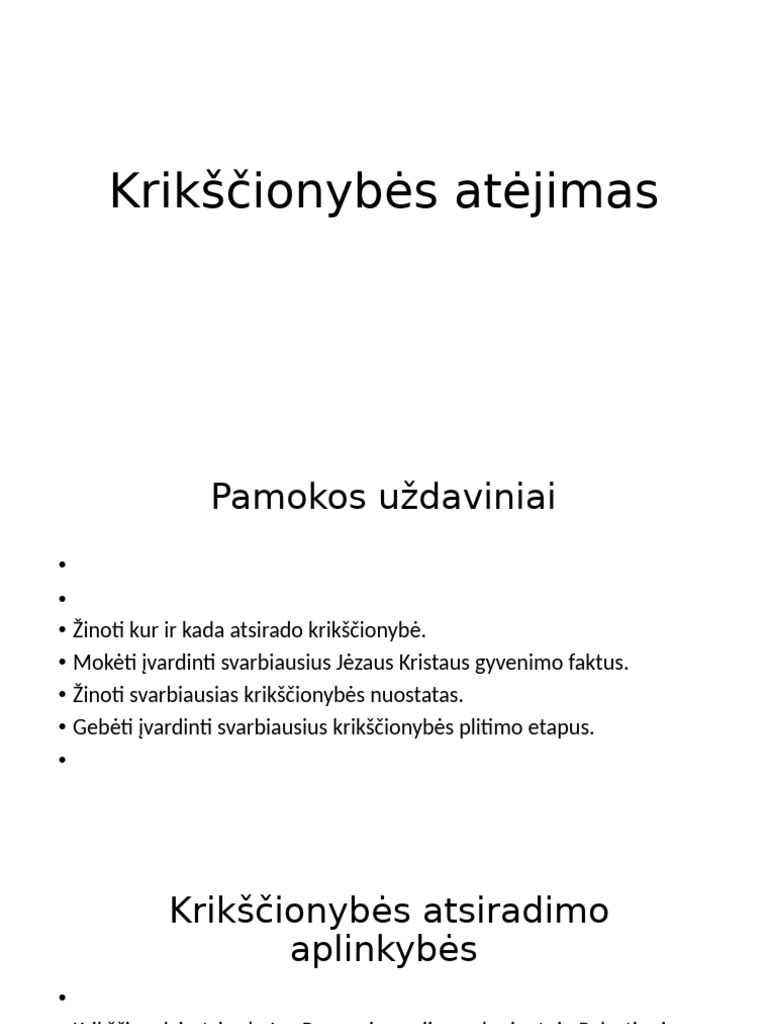 Krikscionybes Atejimas | PDF