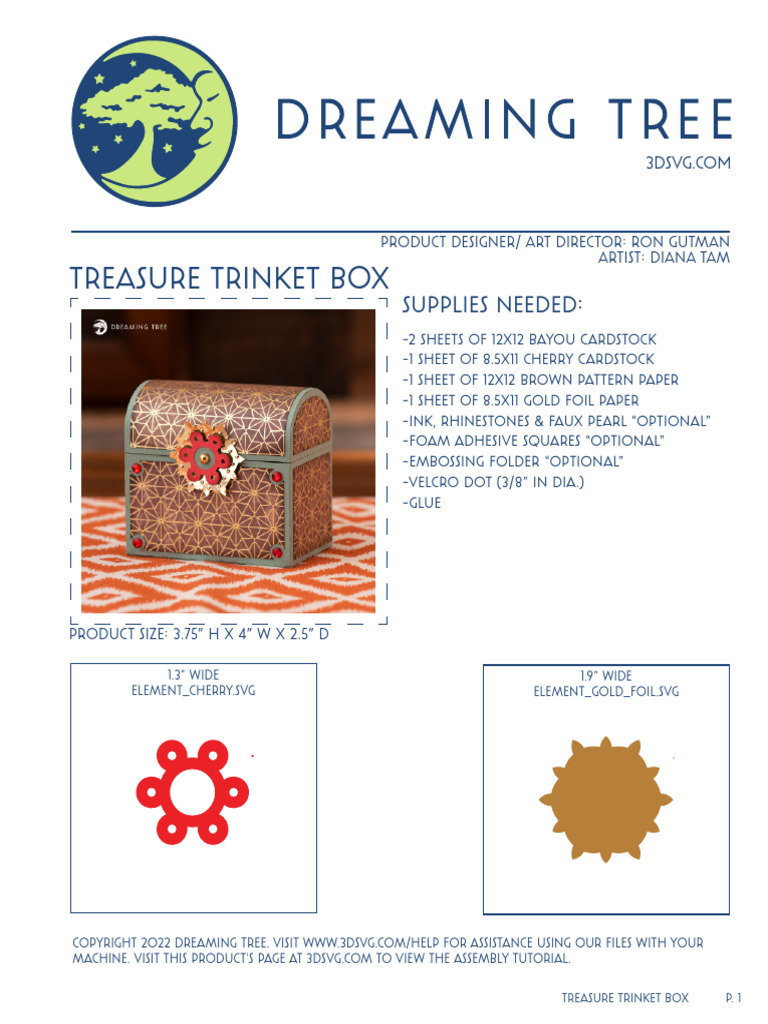 Treasure Trinket Box Menu | PDF