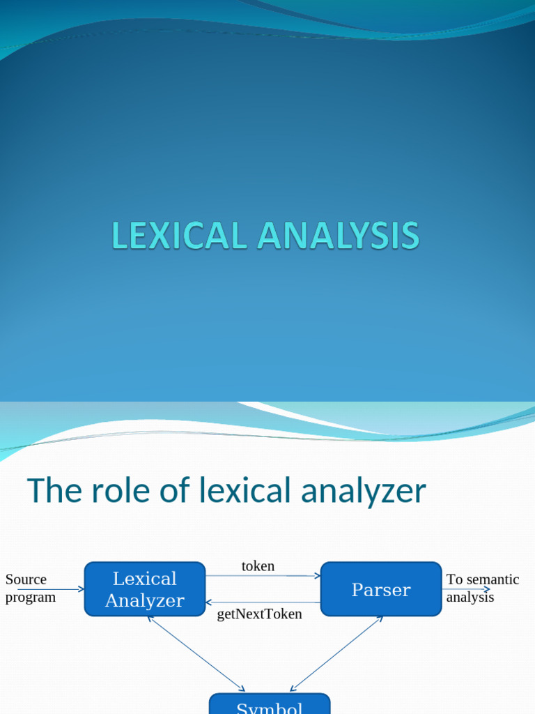 Lexical and Syntax Analysis | PDF | Parsing | Metalogic