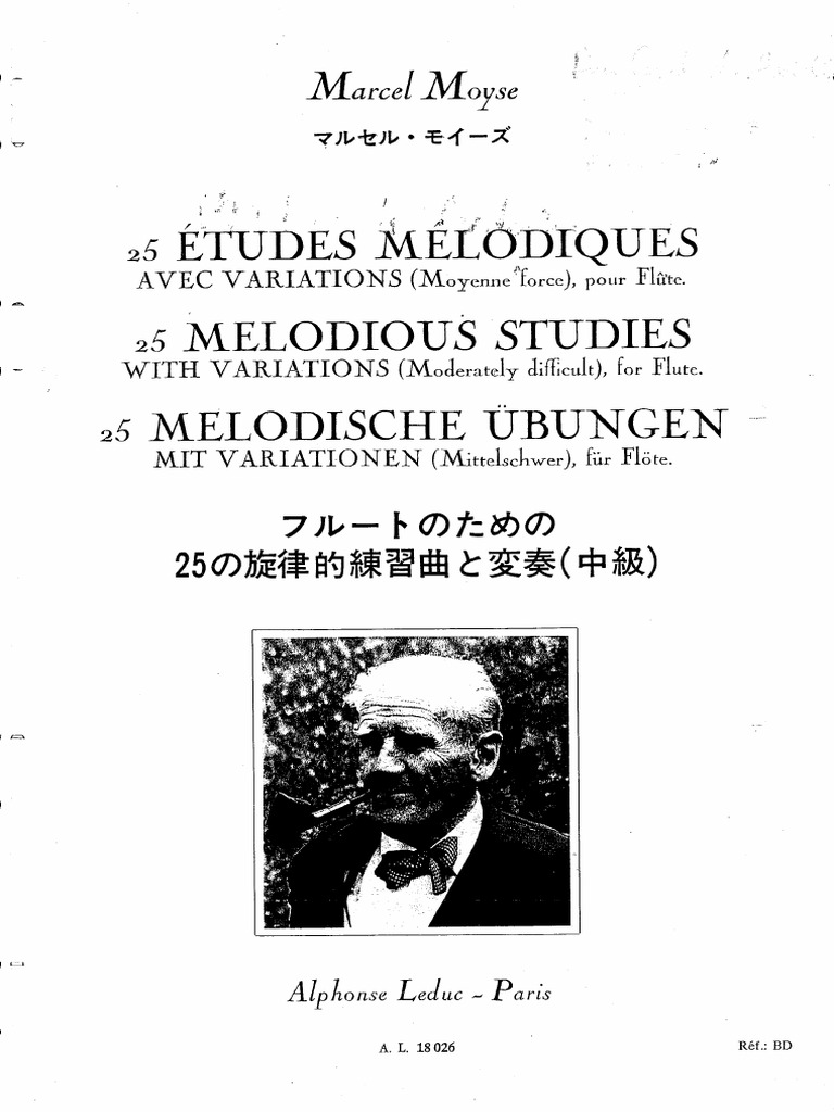 Marcel Moyse - 25 Études Mélodiques | PDF