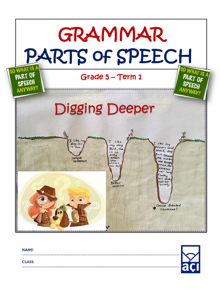 Grade 5 Grammar: Parts of Speech Guide | PDF | Part Of Speech | Noun