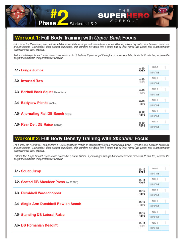 SHW Phase2 | PDF | Strength Training | Physical Fitness