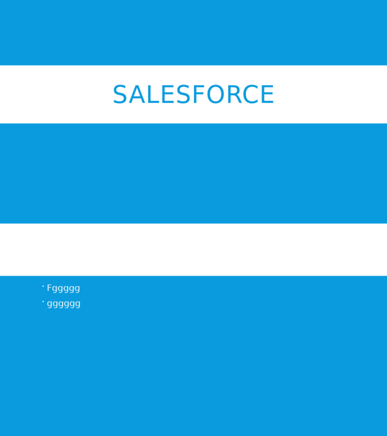 Salesforce Overview and Features | PDF