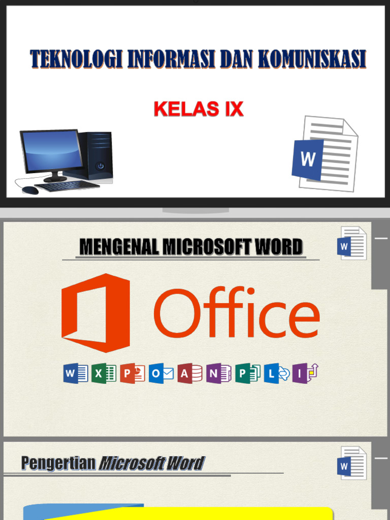 Materi Mengenal Microsoft Word Kelas 9 | PDF