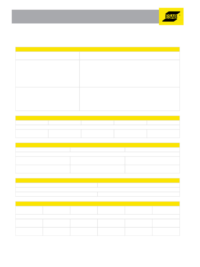 ESAB Dual - Shield - II - 80-Ni1 - H4 | PDF | Materials | Metals