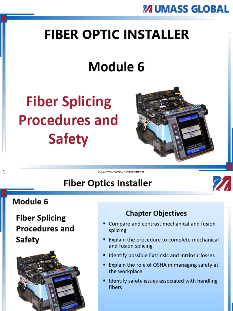 Fiber Optic Installer - Module 6 | PDF | Optical Fiber | Personal Protective Equipment