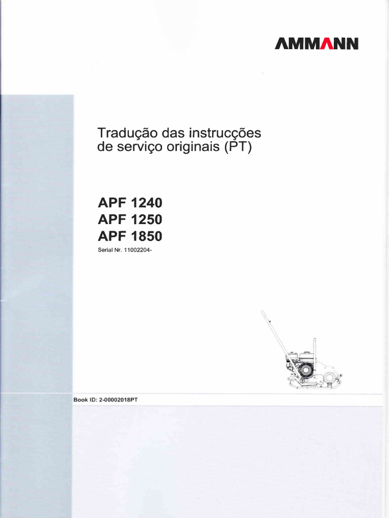 Instruções de Serviço AMMANN PT | PDF