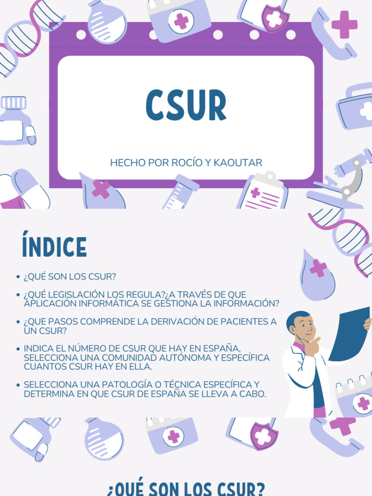 Información sobre CSUR en España | PDF