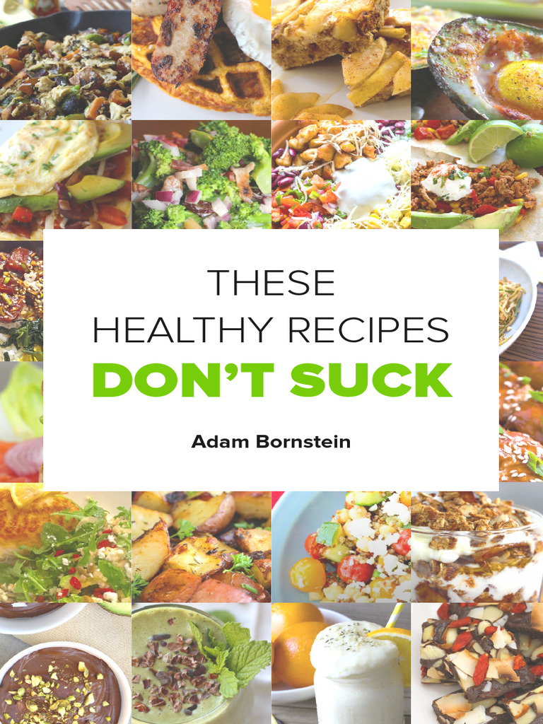 These Healthy Recipes Don't Suck Recipe Book | PDF | Pancake | Bacon