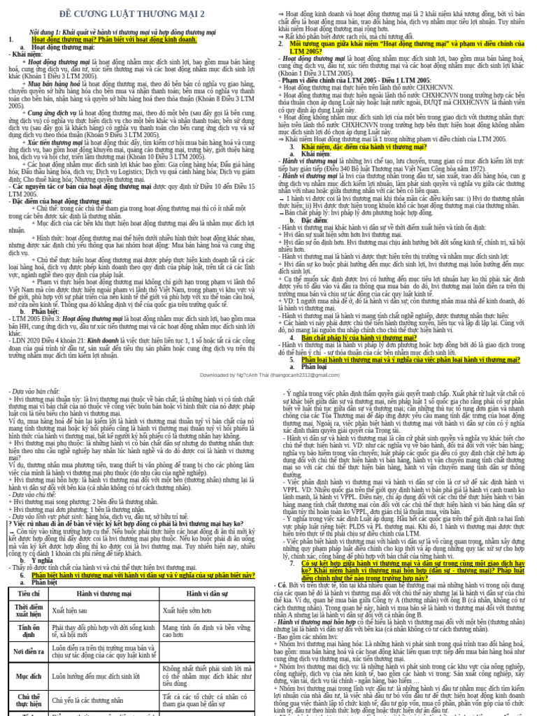 Thuong Mai 2 de Cuong Trang | PDF