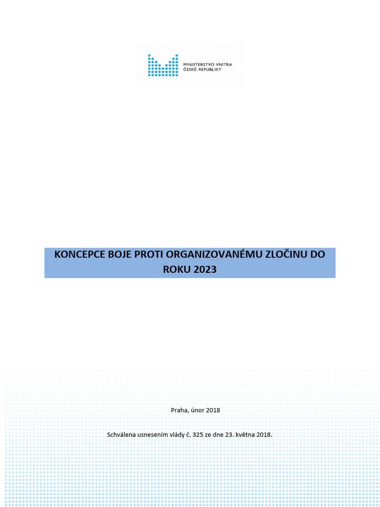 Koncepce_boje_proti_organizovanemu_zlocinu_do_roku_2023 | PDF