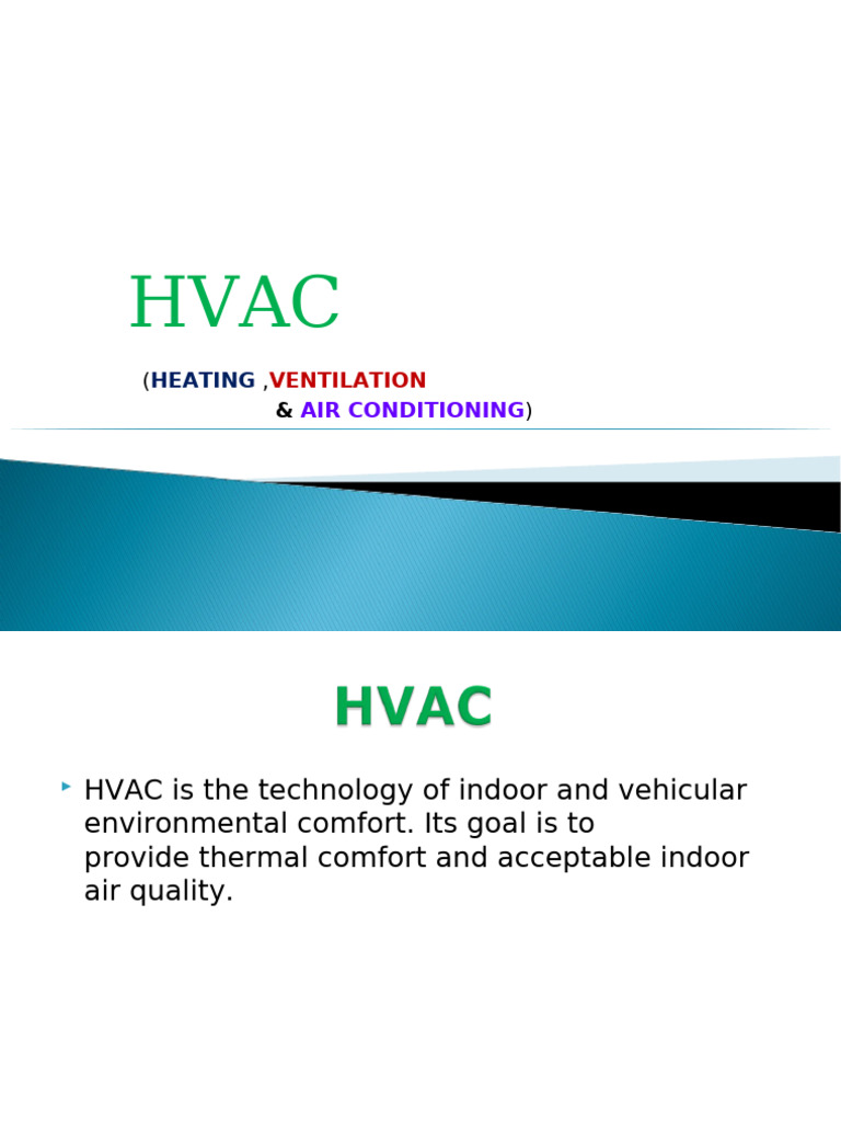 Introduction of HVAC | PDF | Building | Building Automation