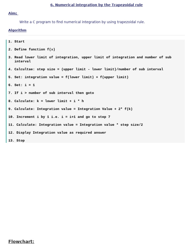 6.c-Program Trapezoidal | PDF
