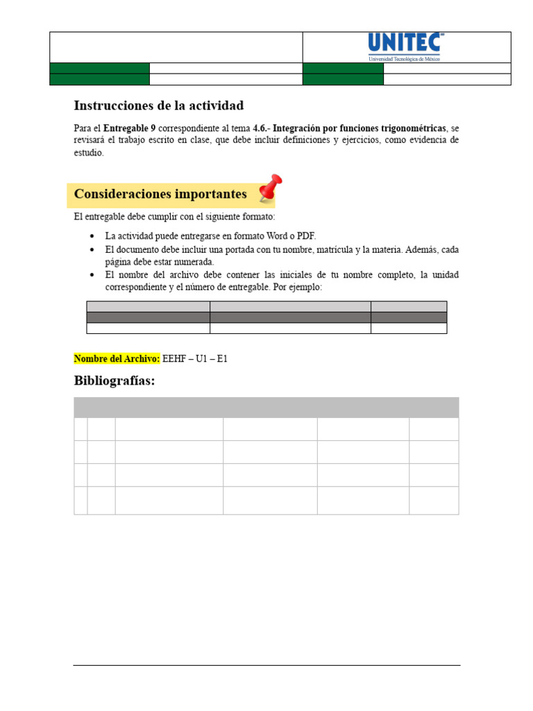 Actividad U4 - E9 - Cálculo Integral | PDF