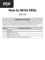 AP Psychology EBQ Guidelines and Examples | PDF | Concept | Science