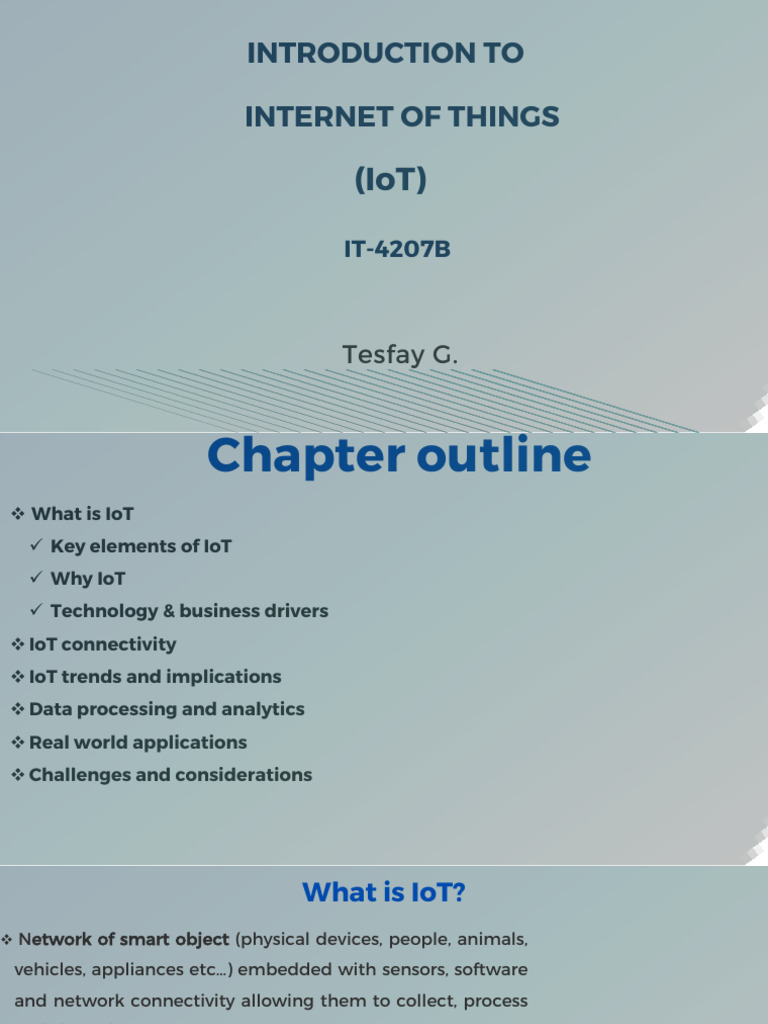 IoT Class-1 | PDF | Internet Of Things | Computer Network
